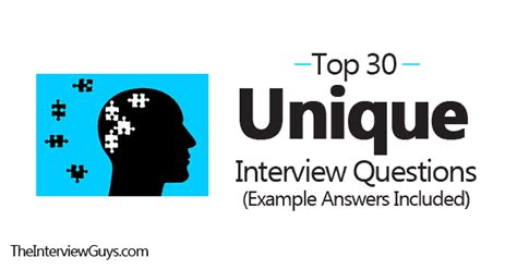 top 30 unique interview questions example answers included