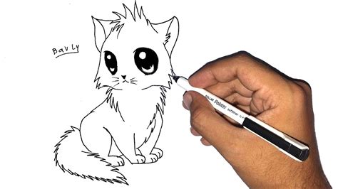 ‫تعليم الرسم للاطفال كيف ترسم قطة جميلة خطوة بخطوة للمبتدئين‬‎ Youtube