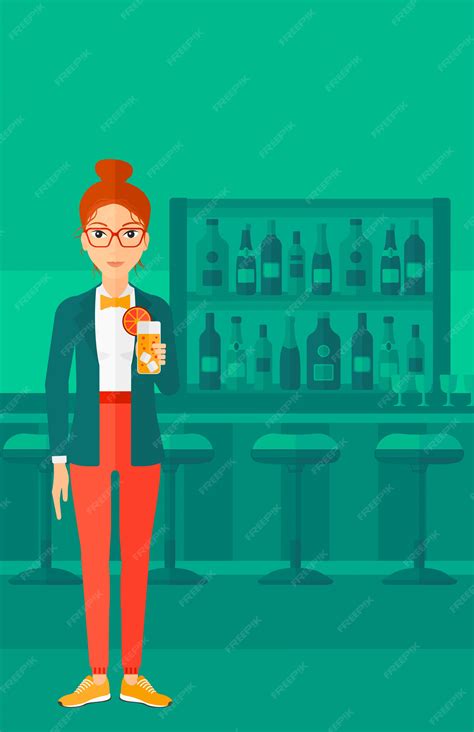 Premium Vector Woman Holding Glass Of Juice