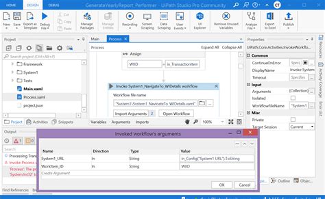 workflow error on generate yearly report performer process transaction