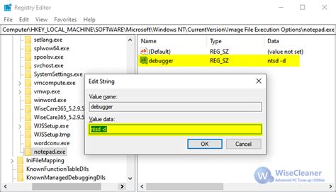 how to fix image file execution options issue