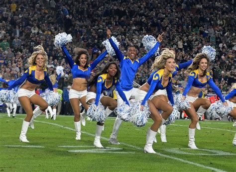 Photos Rams Make History With First Male Cheerleaders In Super Bowl
