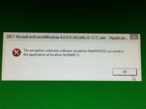 solved the exception unknown software exception windows 8 help