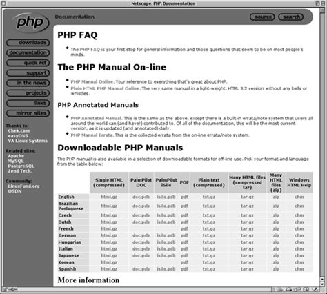 the php manual php for the world wide web visual quickstart guide