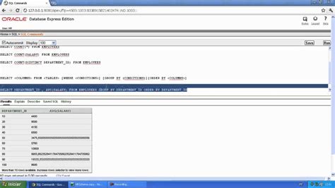 vídeo aula 9 curso de pl sql oracle youtube