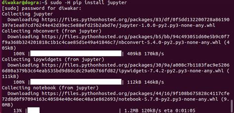 installing jupyter notebook on ubuntu by diwakar beeranddiapers ai