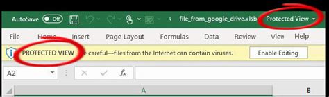 how to disable protected view in excel 365 bandit tracker