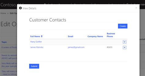 configure sub grid from crm forms in dynamics 365 portal microsoft