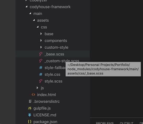how to import a scss file from a node module into an angular 10