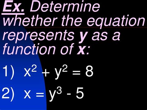 Determine If Equation Represents Y As A Function Of X Tessshebaylo