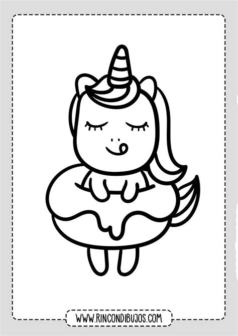 Imagenes De Dibujos Kawaii Para Colorear De Unicornio Desenhos Para