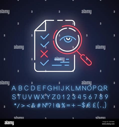 Servicio De Corrección Profesional Icono De Luz De Neón La Edición De