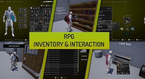 rpg inventory and interaction system in blueprints ue marketplace