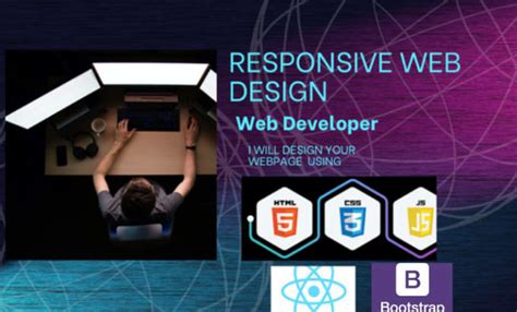 design responsive webpage for you using html5 css3 bootstrap javascript