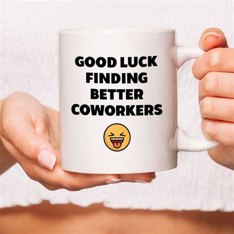 Goodluck Funny Coworker Mugs Goodbye Leaving Farewell Going Etsy In