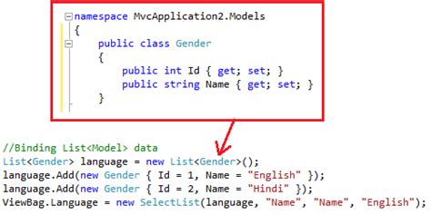 dropdownlist helper data binding in mvc