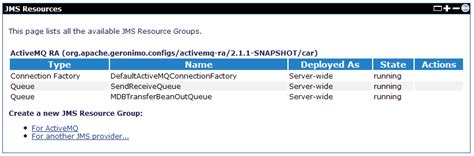 apache geronimo v3 0 documentation configuring jms resources
