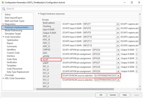 using time base counter synchronization to synchronize epwms and ecaps
