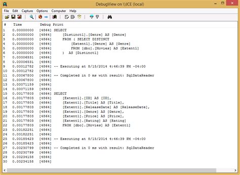 logging in entity framework blog
