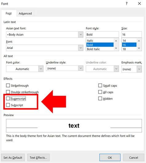 how to superscript and subscript word excel and powerpoint