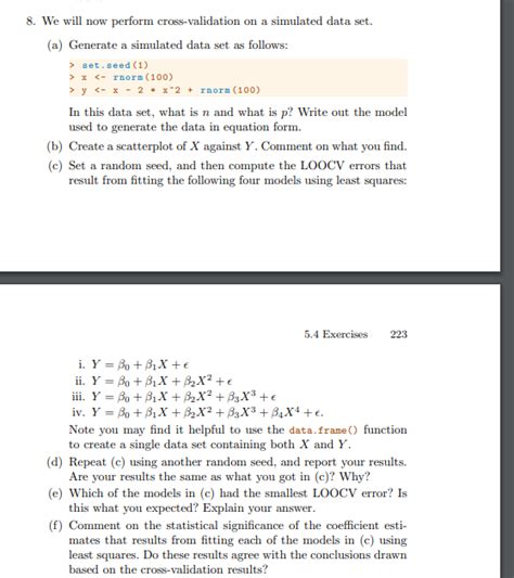 solved 3 we now review k fold cross validation a explain