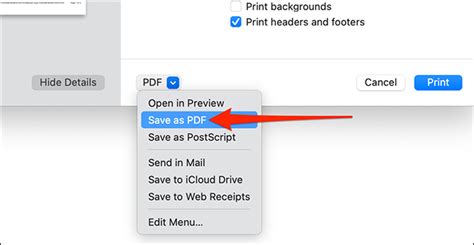 how to save an email as a pdf in gmail