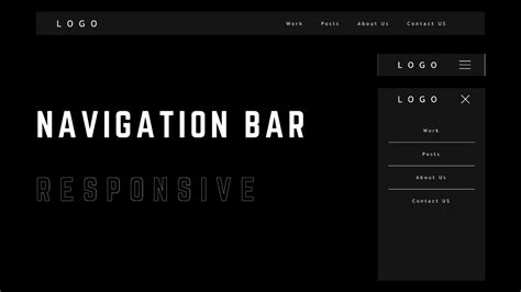 how to make responsive navigation bar html css javascript youtube