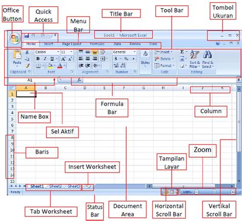 mengenal fungsi tab home pada microsoft excel 2007 [tutorial pemula]