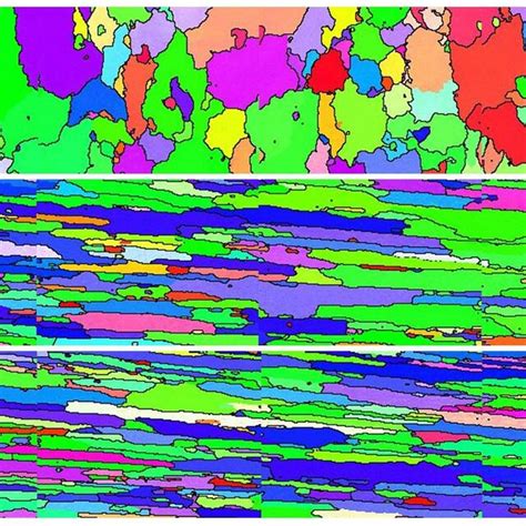 Ebsd Ipf Maps Of As Received 6082 T6 Al Sheet Along Different Planes