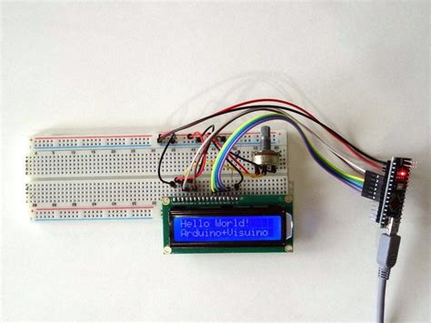 arduino nano directly connected 2 x 16 lcd display with