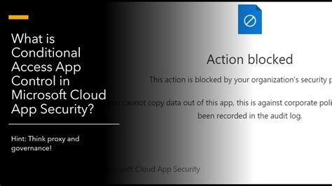 what is conditional access app control in microsoft cloud app security