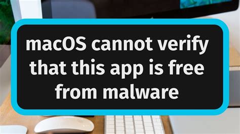 macos cannot verify that this app is free from malware mac fix youtube