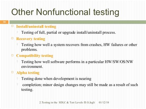 2 testing in the software life cycle