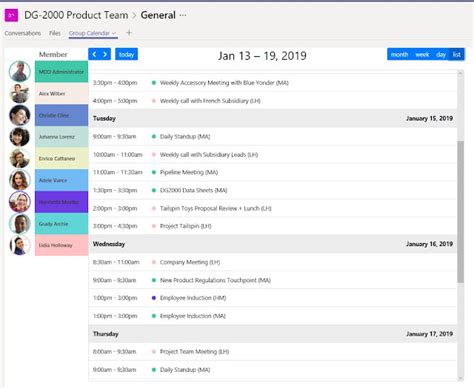 create a microsoft teams group calendar tab application using the graph