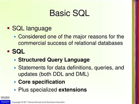 ppt chapter 4 basic sql powerpoint presentation free