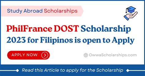 Owwa Scholarship 2023 To 2024 Application Apply Now