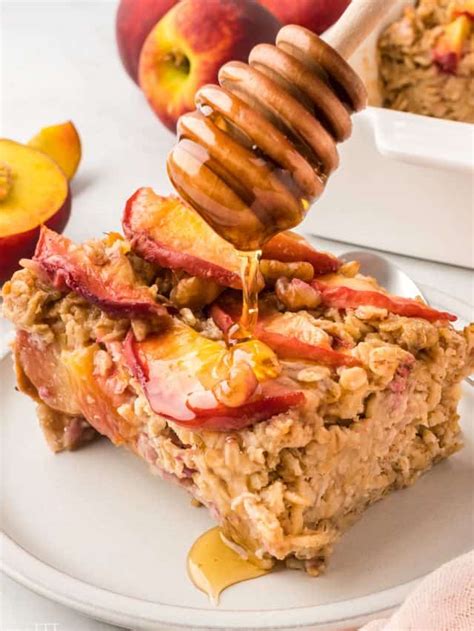 Easy Baked Peach Oatmeal Recipe Story Blues Best Life