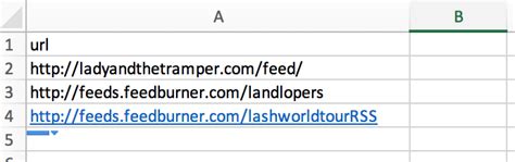 python how to parse multiple feeds from csv file with feedparser