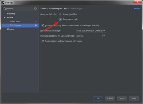 intellij idea gui designer jframe