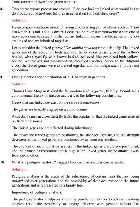 Biology Class 12 Ncert Solutions Chapter 5 Principles Of Inheritance
