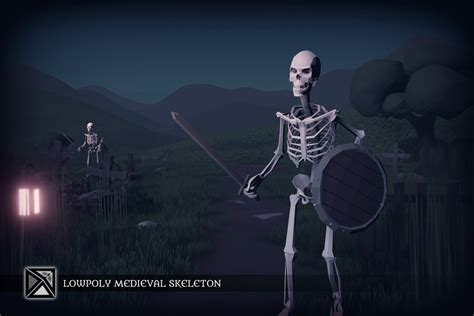 lowpoly medieval skeleton free medieval fantasy series characters
