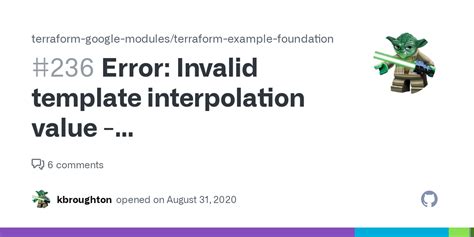 error invalid template interpolation value var python interpreter
