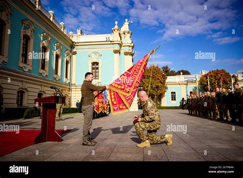On The Day Of Defenders Of Ukraine President Zelensky Presents The