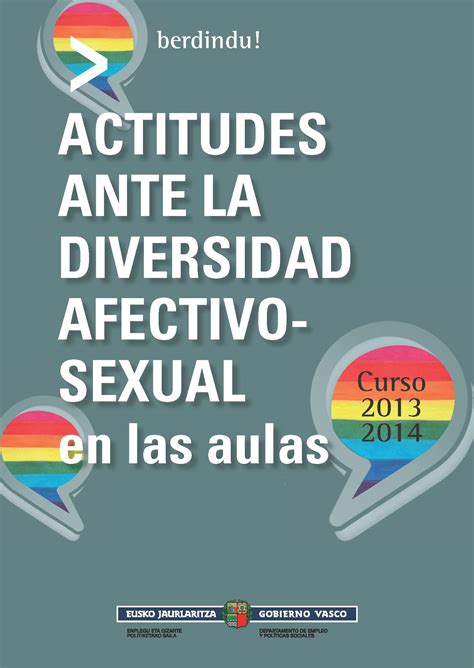 Actitudes Ante La Diversidad Afectivo Sexual En Las Aulas Curso 2013
