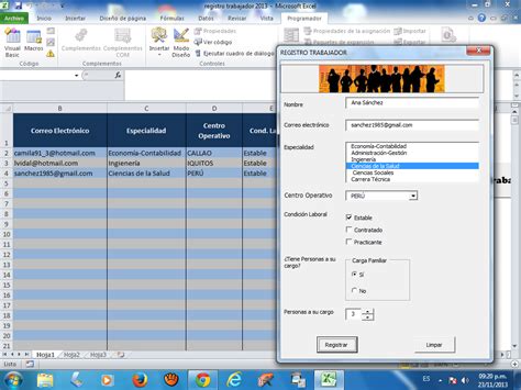 formulario vba registro de trabajadores excel avanzado
