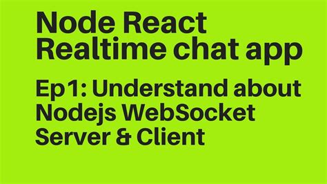 ep1 websocket and realtime in your application youtube