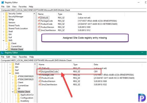 failed to read assigned site code from registry error code 0x80070002