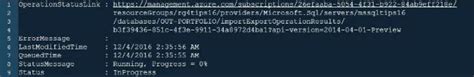 move azure sql databases using the export and import