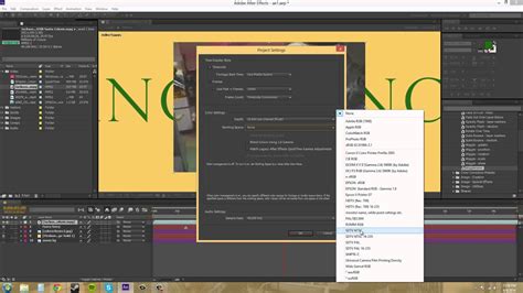 after effects cs6 tutorial 163 color management part 2 youtube