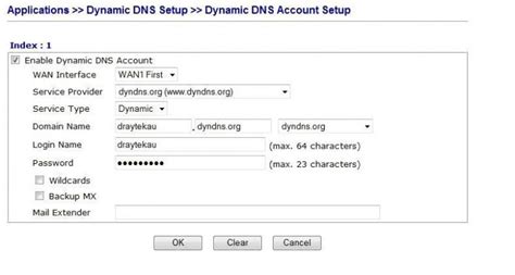 how to configure dynamic dns draytek faq